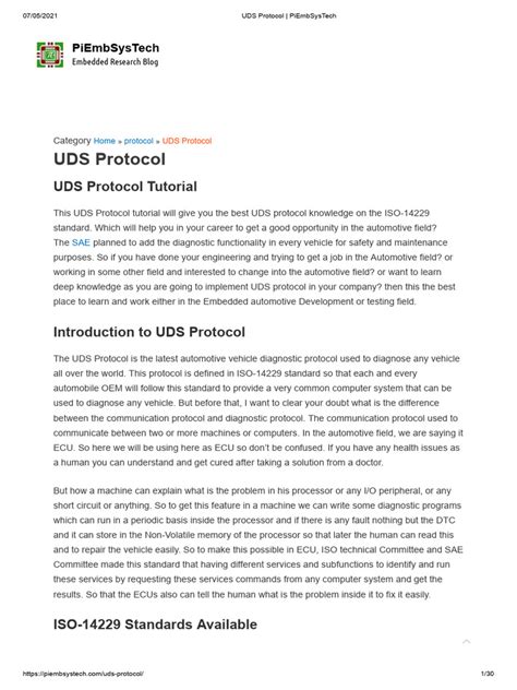 Image result for UDS Communication Protocol