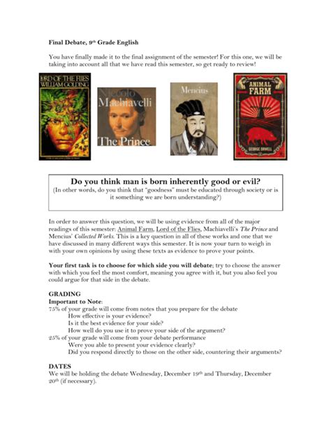 Image result for Final Debate Example