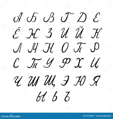 Image result for Russian Cursive Chart