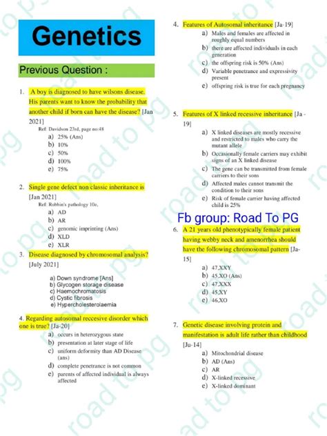 Image result for Genetics Short Answer Questions and Answers