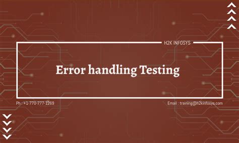 Image result for Error Handling in Testing