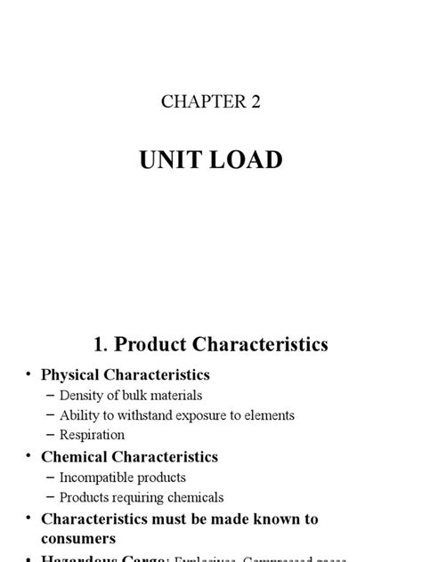 Image result for Unit Load Design Example