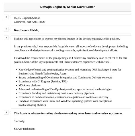 Image result for DevOps Engineer Cover Letter Examples