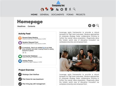 Image result for Intranet Examples