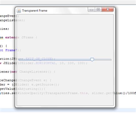 Image result for Java JFrame Transparent Background