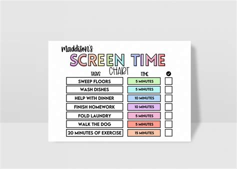 Image result for Visual Timetable for Screen Time Use