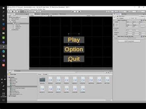 Image result for Menu Unity