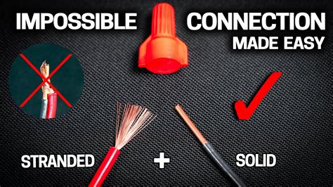Image result for Connect Stranded to Solid Wire