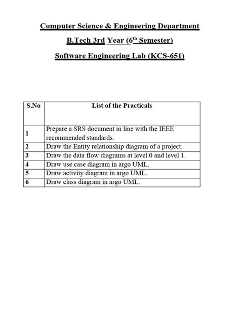 Image result for Software Engineering Lab Manual PDF