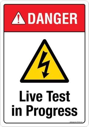 Image result for Live Test Sign