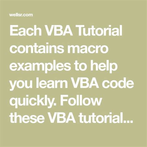 Image result for VBA Code Examples