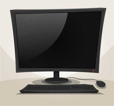 Image result for Vector Modern Desktop Computer