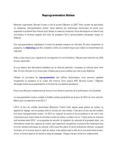 Image result for Formation Reprogrammation Moteur