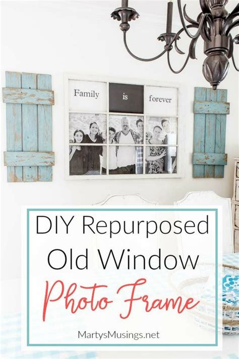 Image result for DIY Picture Frame Using Old Window