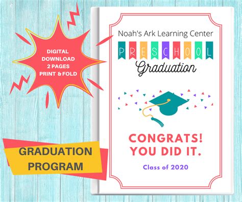 Image result for Program Outline for Pre-K Graduation