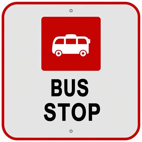 Image result for Bus Stop Sign