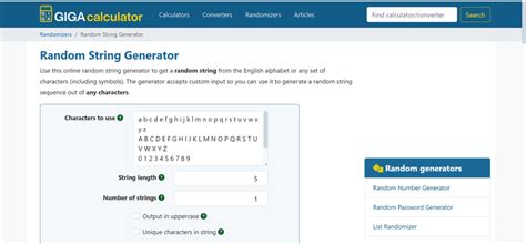 Image result for Random Character String Generator