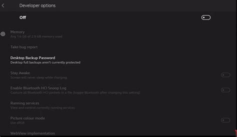 Image result for Fire Tablet Developer Options