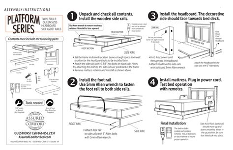 Image result for Bed Frame Assembly Guide