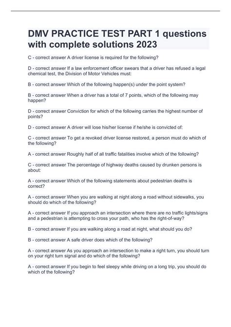 Image result for DMV Knowledge Test Practice