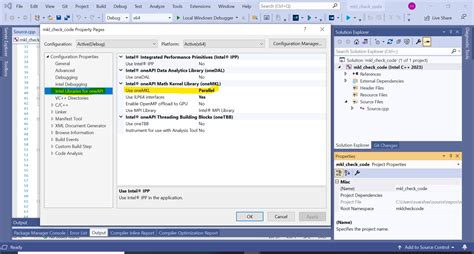 Image result for Using Intel Mkl in Visual Studio