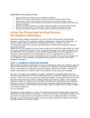 Image result for Example of a Good Effective Negative Message