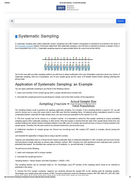Image result for Systematic Sampling Plan Example PDF