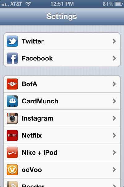 Image result for Facebook iOS App Settings