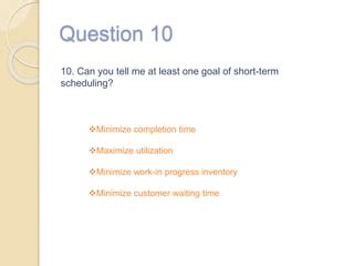 Image result for Short-Term Scheduling Assignment Process