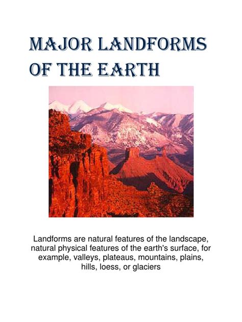 Image result for Geography Landforms Map