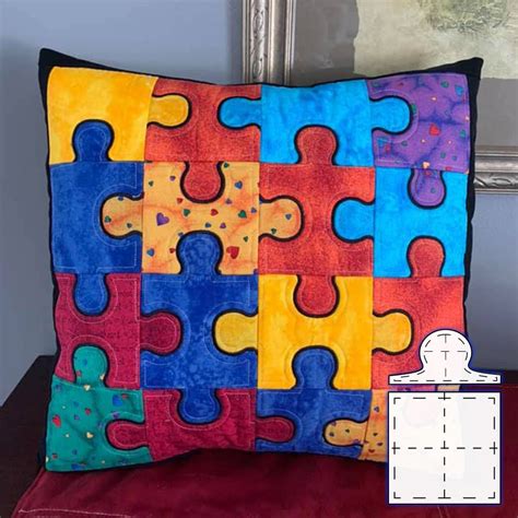 Image result for Jigsaw Quilt Pattern
