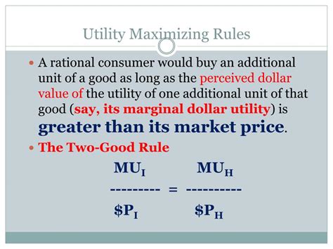 Image result for Utility Maximization Table Chart