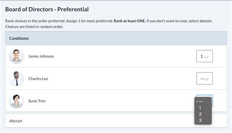 Image result for Presenti Al Voting Example