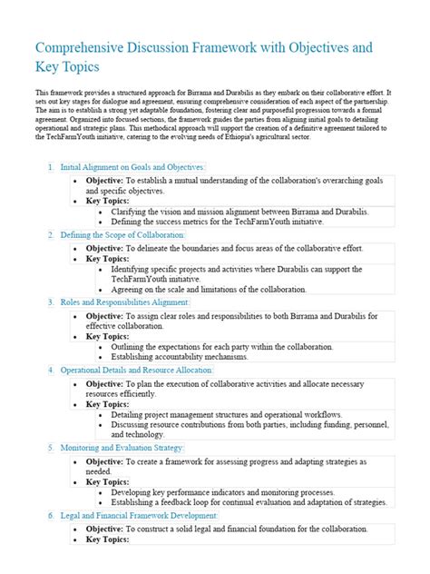 Image result for Discussion Framework Example