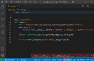 Image result for Python Code for Drop Down Option Visual Studio 2022