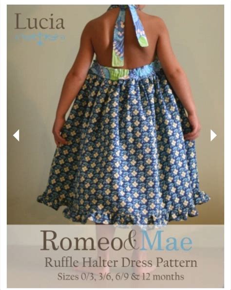 Image result for Ruffle Halter Dress Pattern