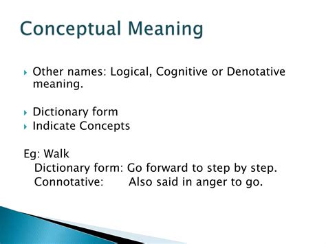 Image result for Types of Meaning