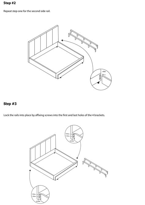 Image result for Bed Frame Assembly Guide