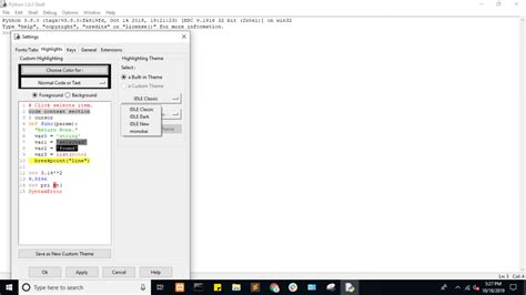 Image result for Idle Python Themes