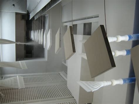 Powder coating on wood