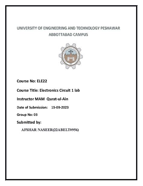 Image result for Lab Report Sample Electronic Engineering
