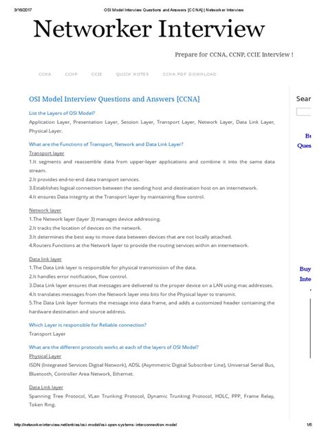 Image result for OSI Model Interview Questions