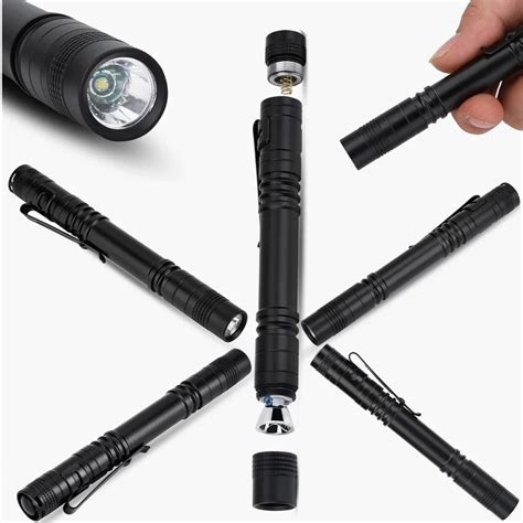 Mini LED Strong pen clip Aluminum Alloy flashlight - Outdoorsdirect.eu ...