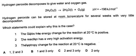 Image result for H2O2 Decomposition Transition State