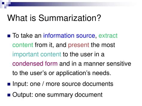Image result for Summarization Formula