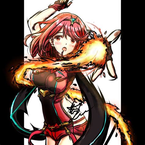 Image result for Pyra SmashBros Getting Hurt