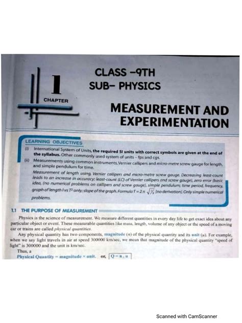 Image result for Physics Chapter 1 Class 9 Worksheet