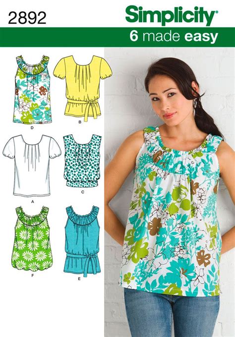 Image result for Simplicity Sewing Patterns Tops
