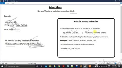 Image result for Identifier Visual Basic