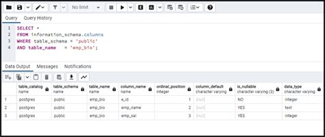Image result for Postgres Table